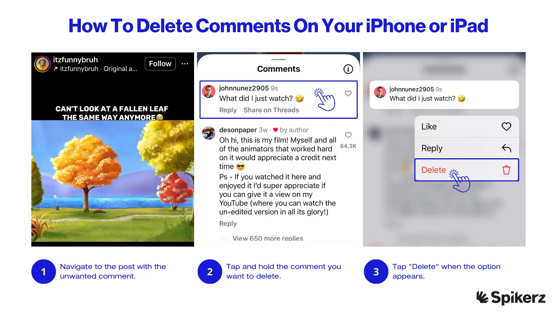 How To Easily Remove Comments On Instagram - Spikerz